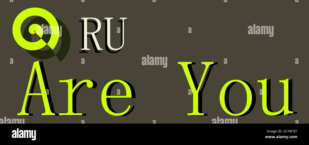 RU abbreviation Are you displayed with text and symbolic pattern on ...