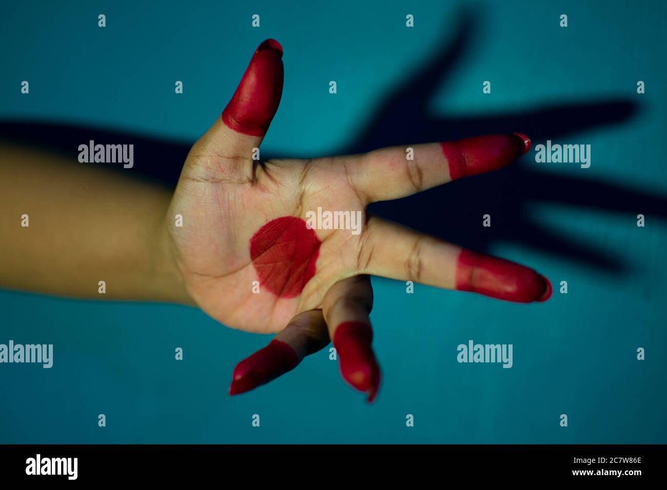 mudras or gestures of bharatanatyam dance Stock Photo - Alamy