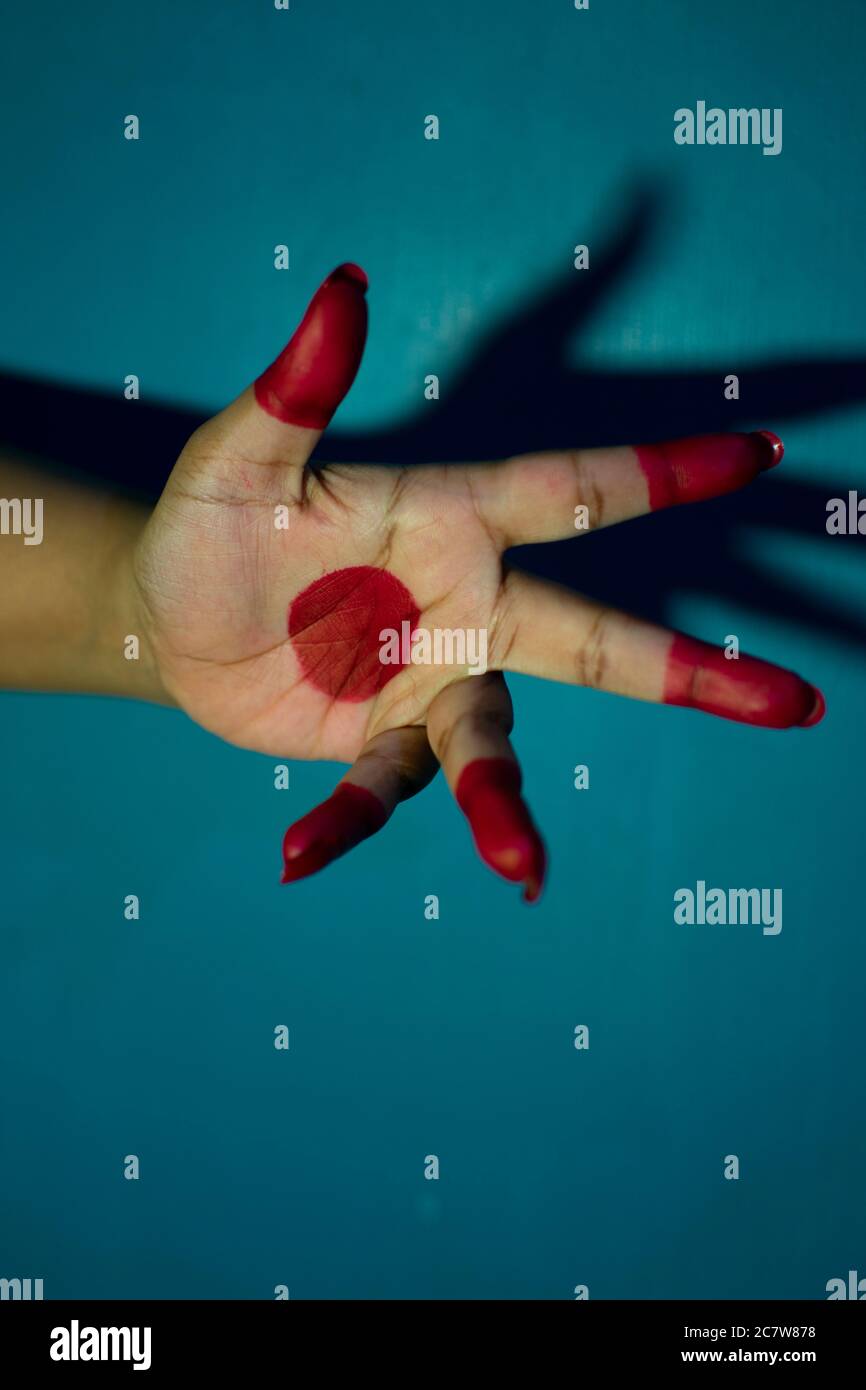 mudras or gestures of bharatanatyam dance Stock Photo - Alamy