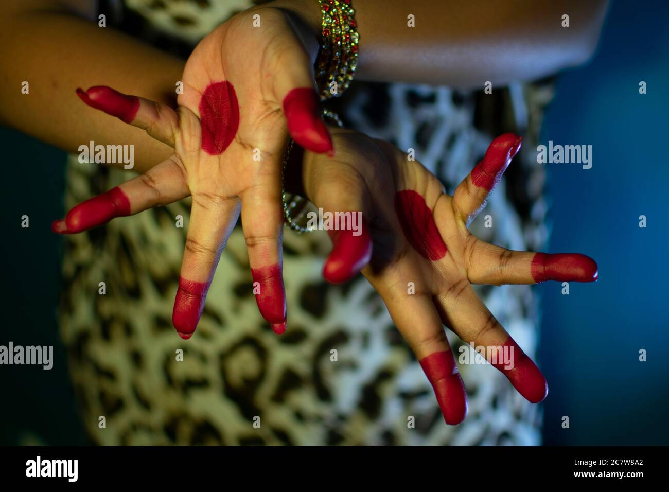 mudras or gestures of bharatanatyam dance Stock Photo - Alamy