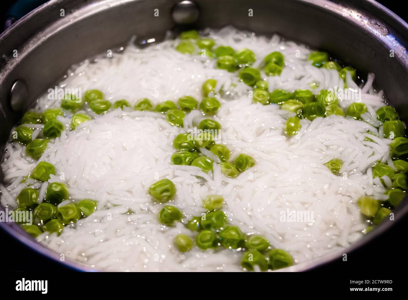 Indian Pulav or vegetables rice, Rise with fresh Peas rise, Ingredients ...