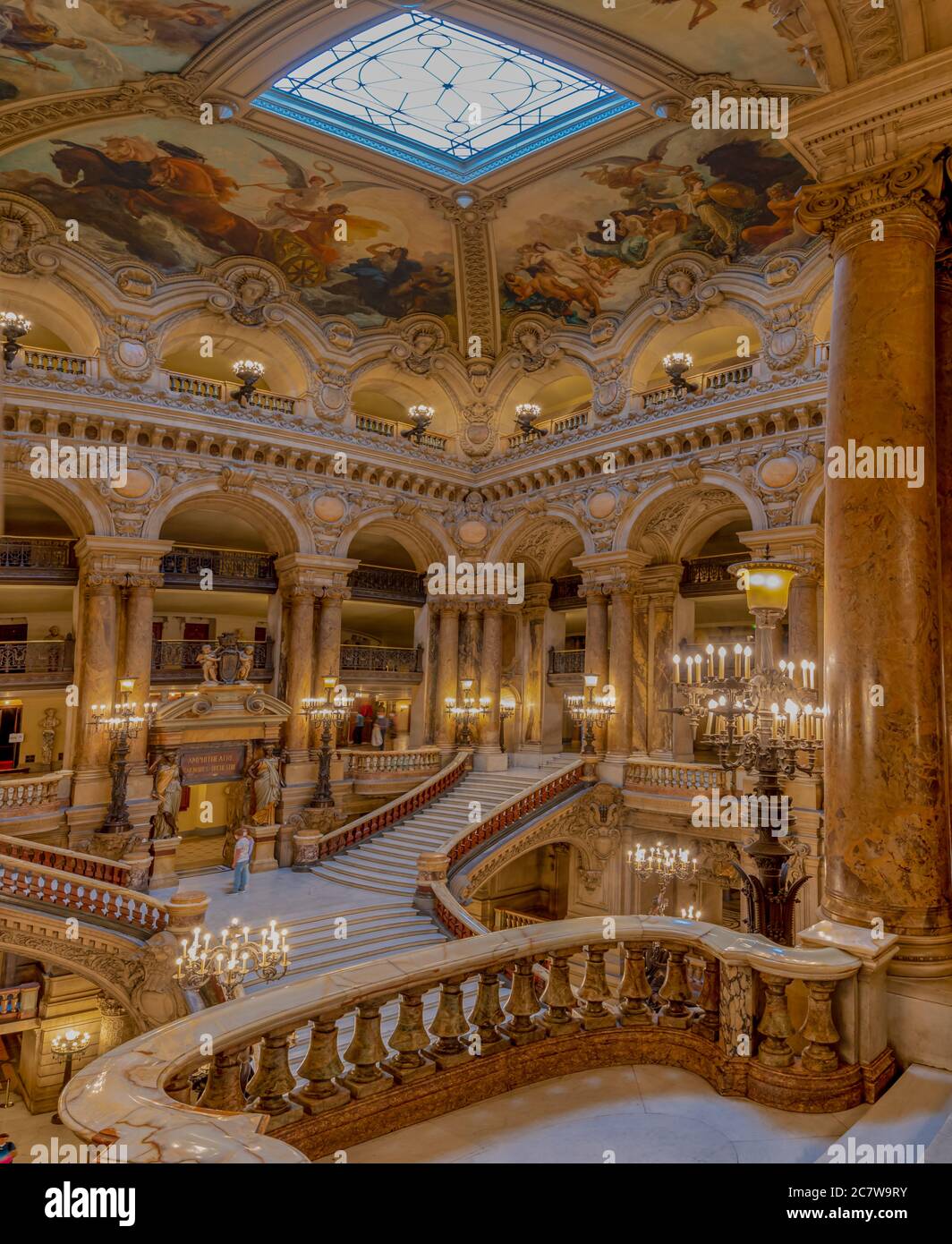Paris, France - 06 19 2020: View inside Paris Opera Garnier Stock Photo ...