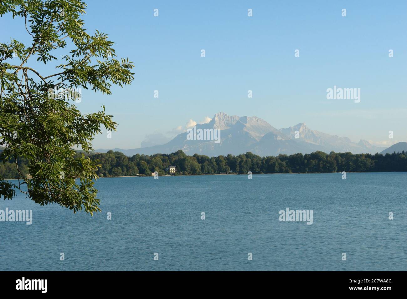 The Laffrey lake Stock Photo - Alamy