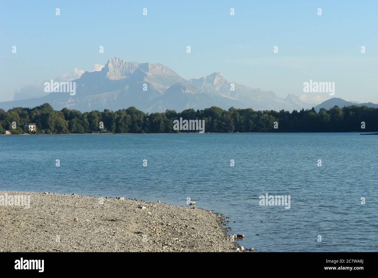 The Laffrey lake Stock Photo - Alamy