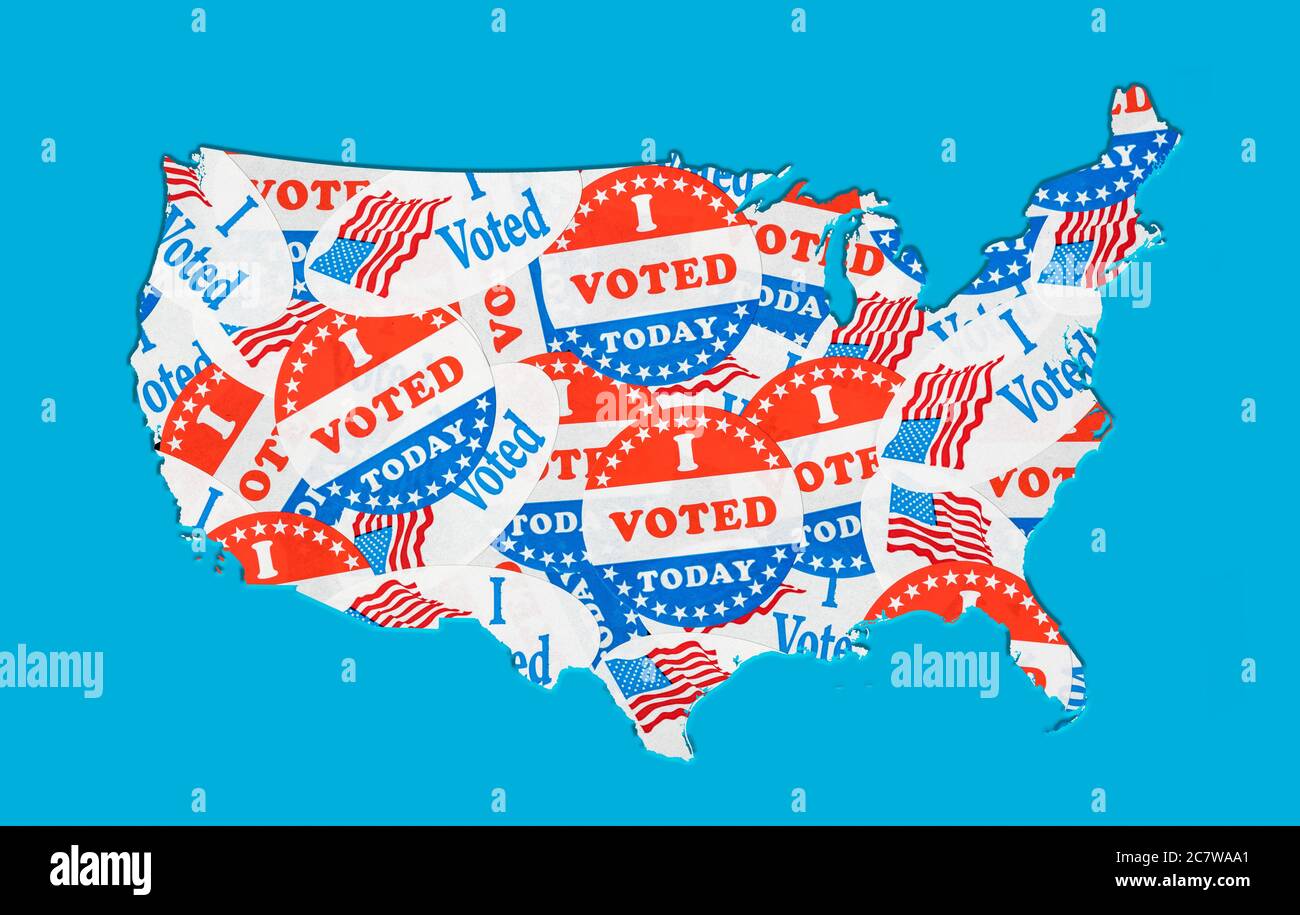 State flag us map hi-res stock photography and images - Alamy