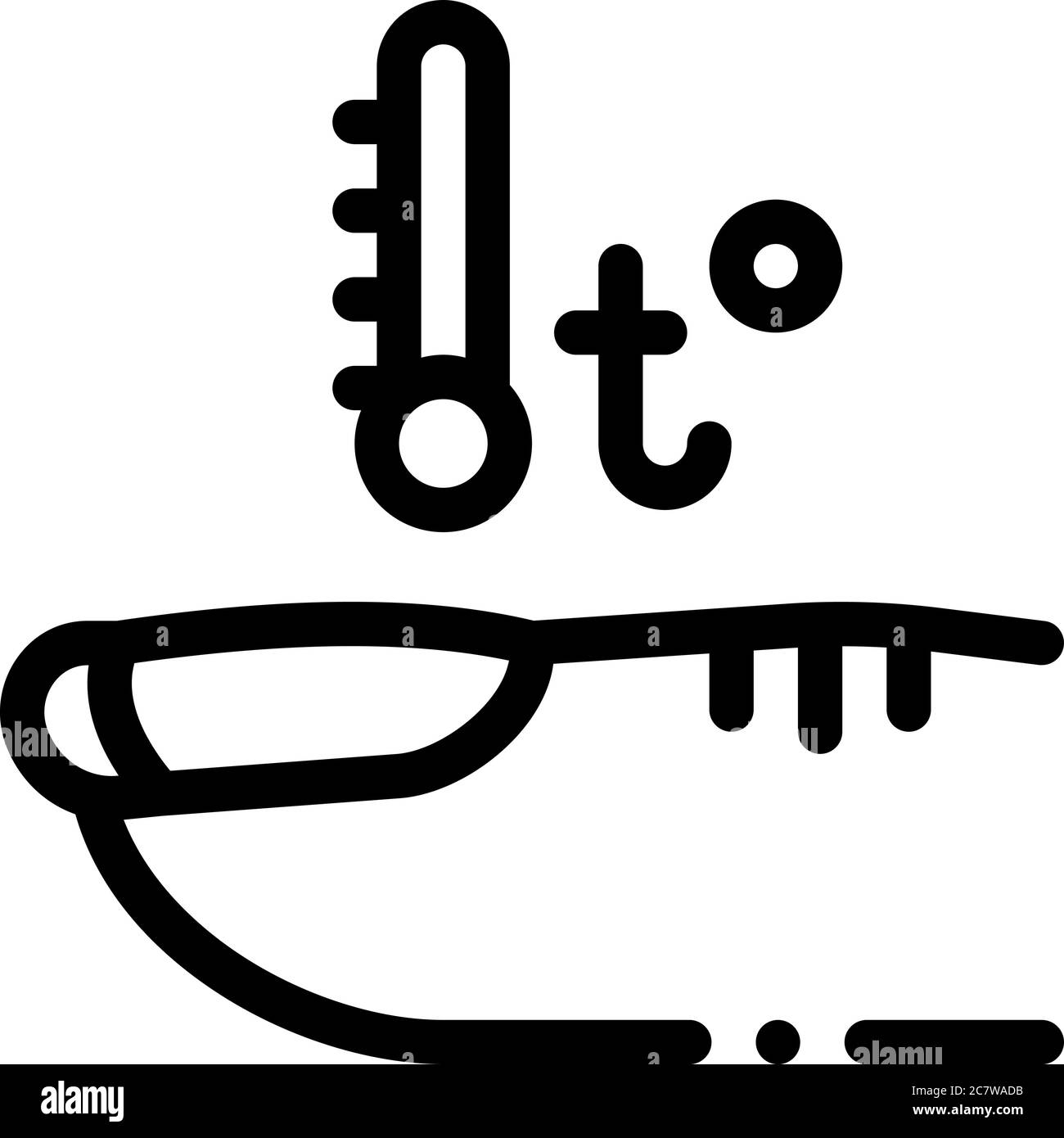 nail file with infection icon vector outline illustration Stock Vector ...