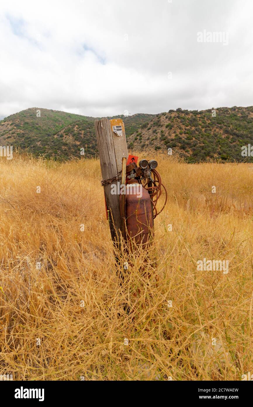 Vertical shot of an object captured at the Pyramid Lake in California ...