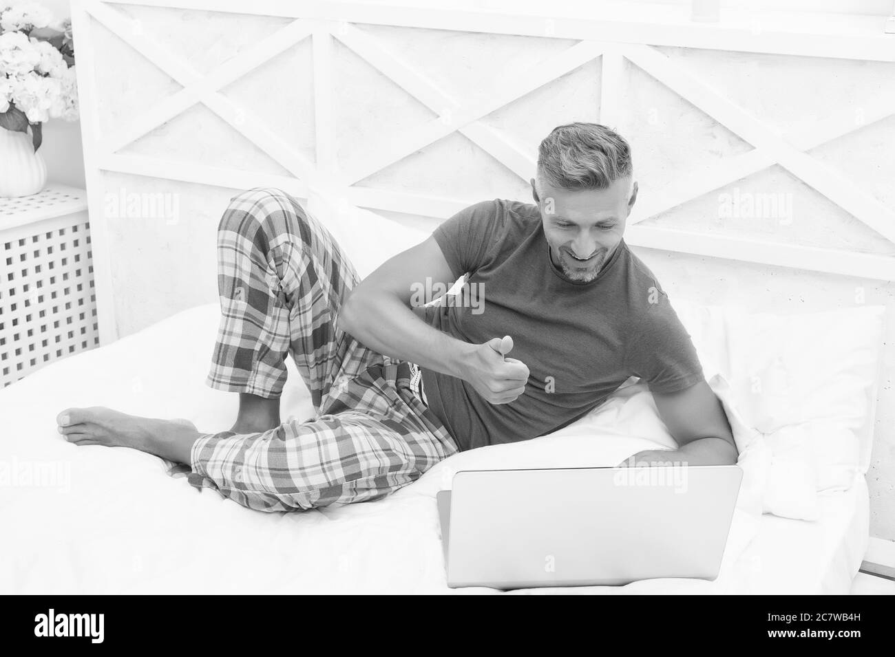 Laptop glad Black and White Stock Photos & Images - Alamy