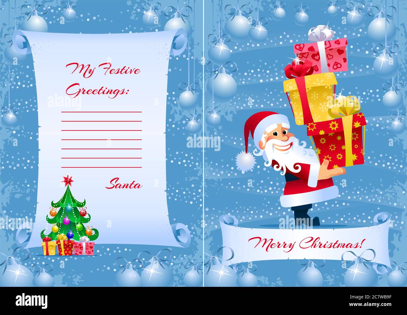 Festive christmas decorations snowflakes Stock Vector Images - Alamy