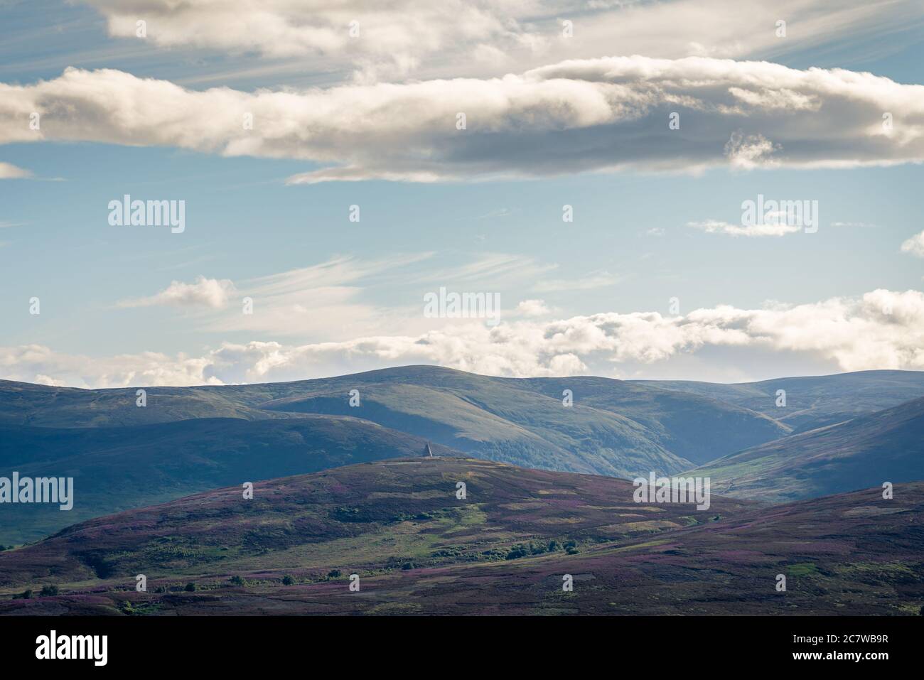 Tarfside monument on Rowan hill Stock Photo - Alamy