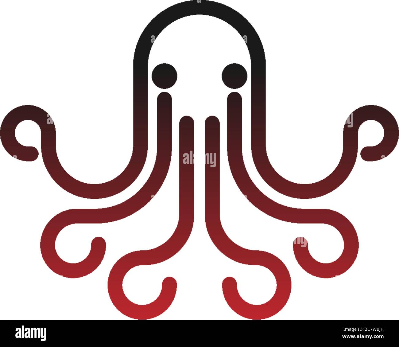 Octopus logo icon vector template Stock Vector Image & Art - Alamy