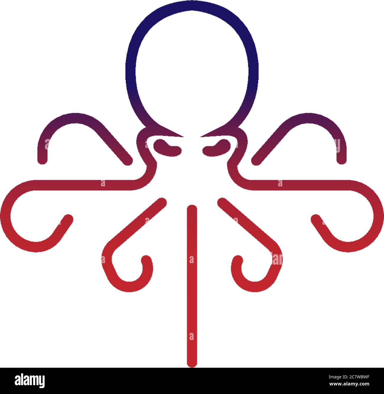 Octopus logo icon vector template Stock Vector Image & Art - Alamy