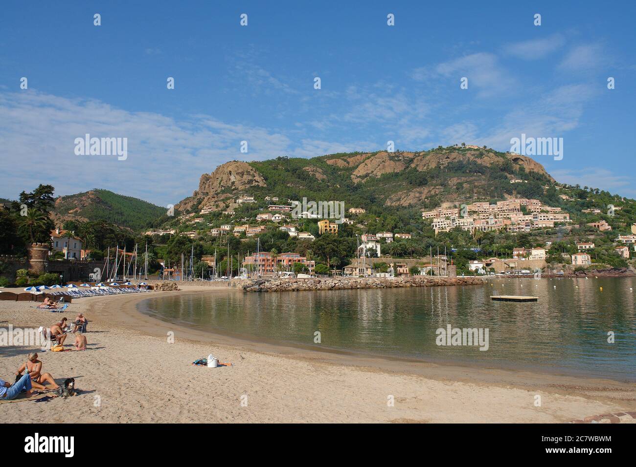 Beach of Théoule sur Mer Stock Photo - Alamy