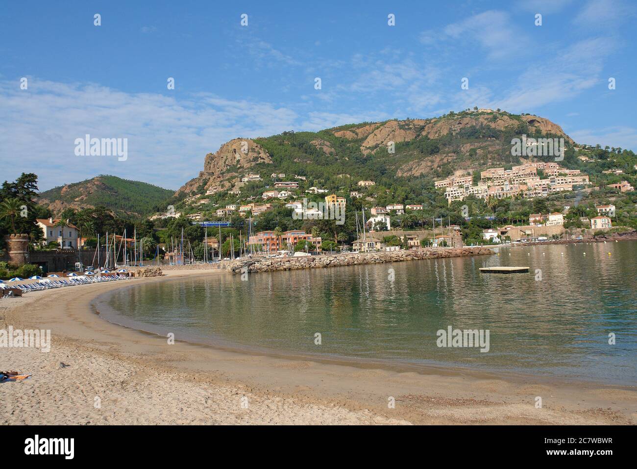 Beach of Théoule sur Mer Stock Photo - Alamy