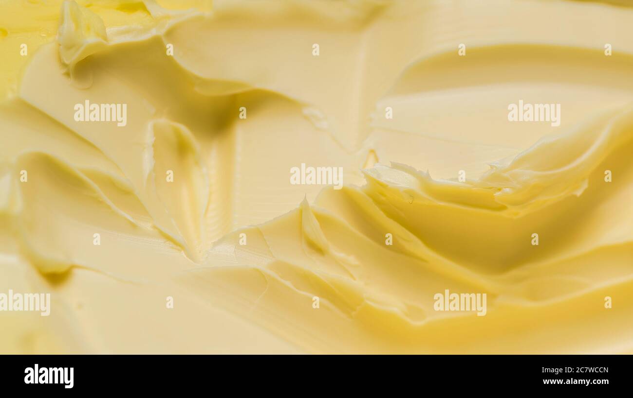 Closeup of a texture of a spreadable butter Stock Photo - Alamy