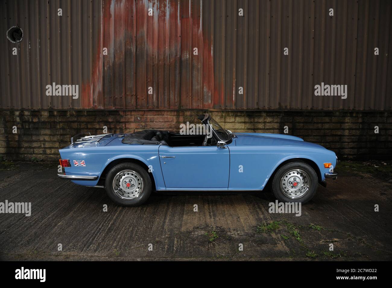 Triumph TR6, Seventies two-seater convertible Stock Photo - Alamy