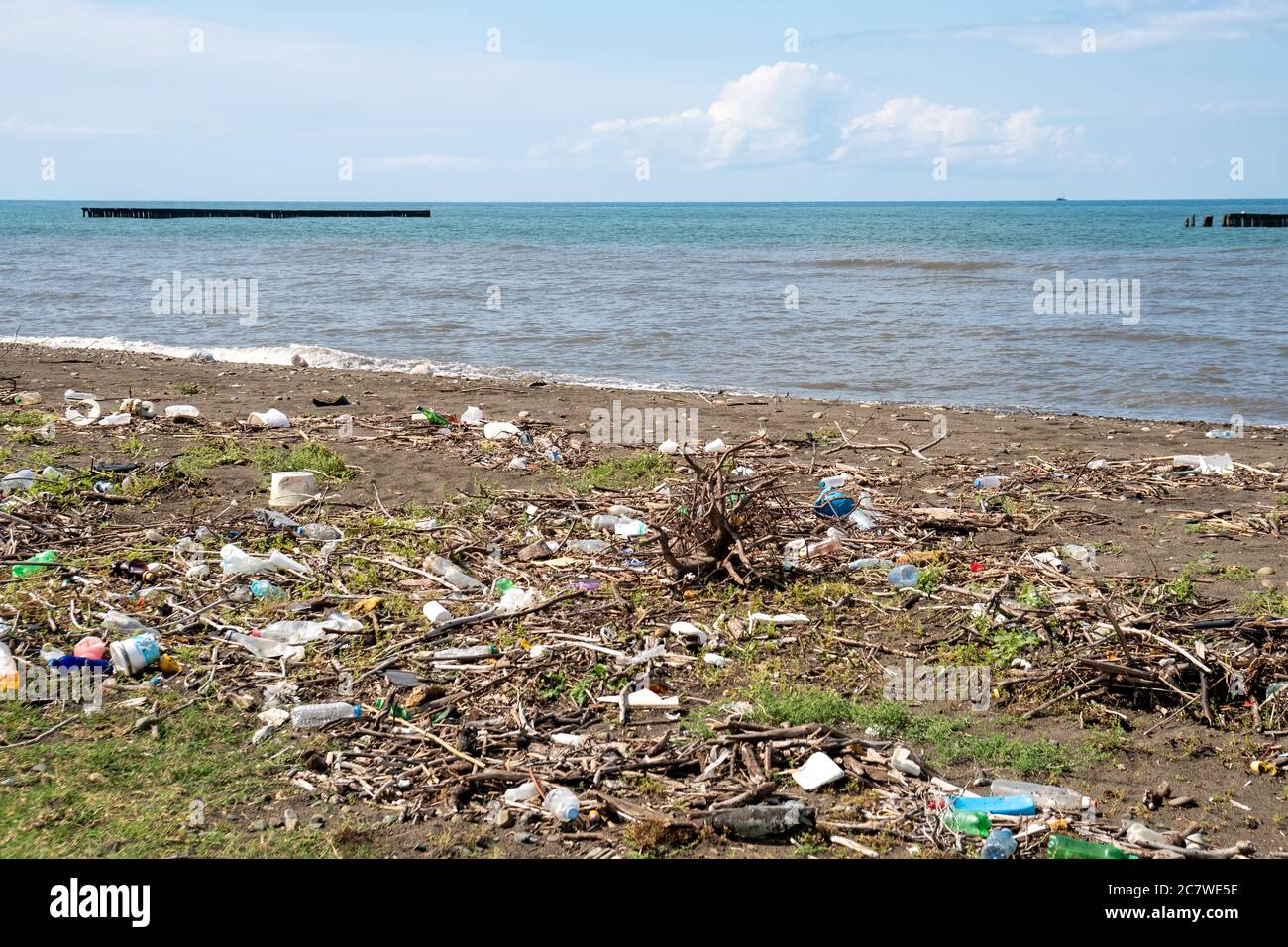 The problem of pollution and ecology of the sea shore and the ocean ...