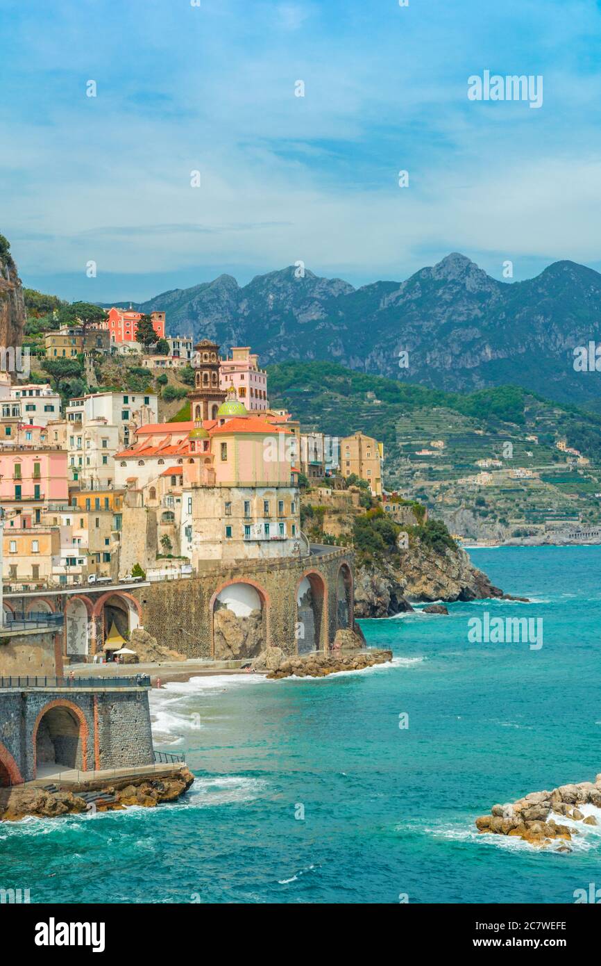 Amalfi coast aerial hi-res stock photography and images - Alamy