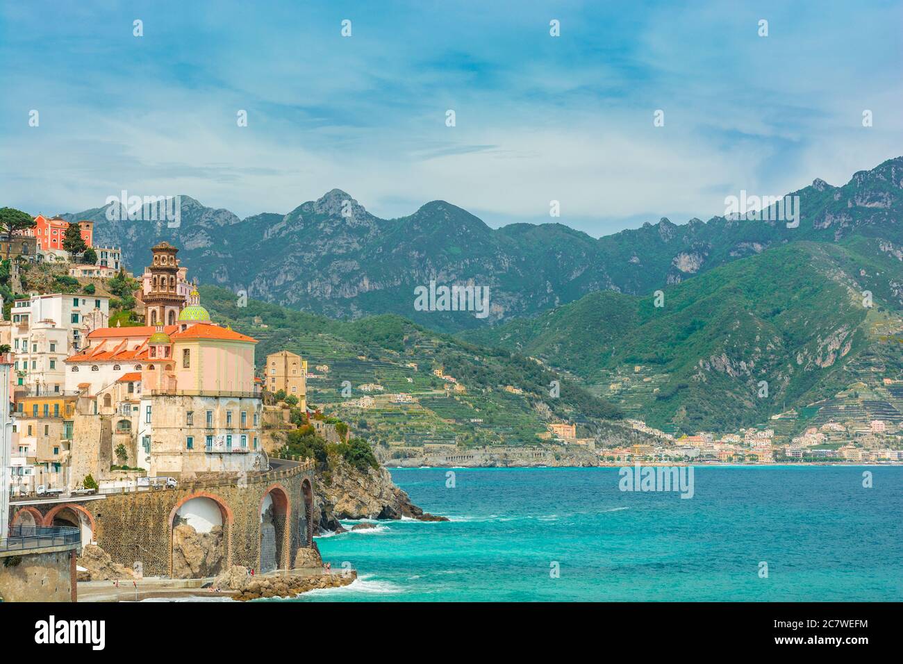 Aerial view atrani town on hi-res stock photography and images - Alamy