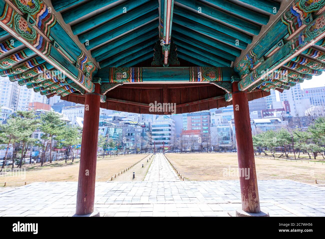 The tomb of King Jungjong and T-shaped shrine, Seolleung and Jeongneung ...