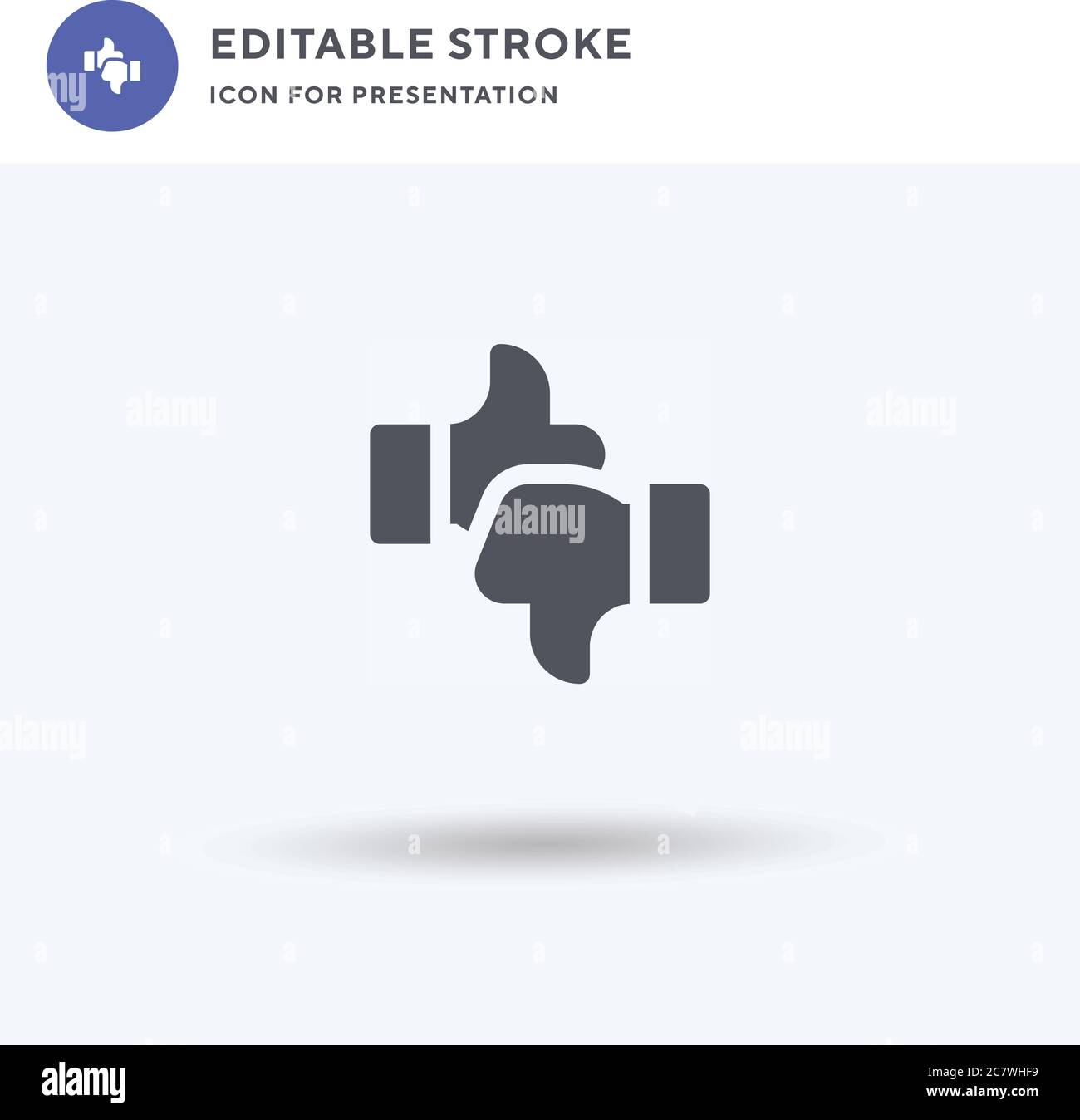 Feedback icon vector, filled flat sign, solid pictogram isolated on ...
