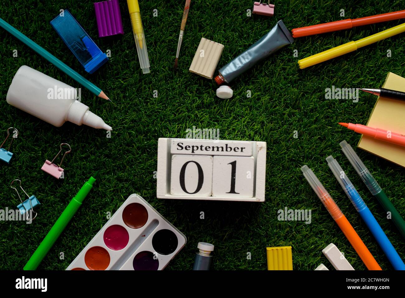 Concept of education, starting school, back to school. 1 september ...