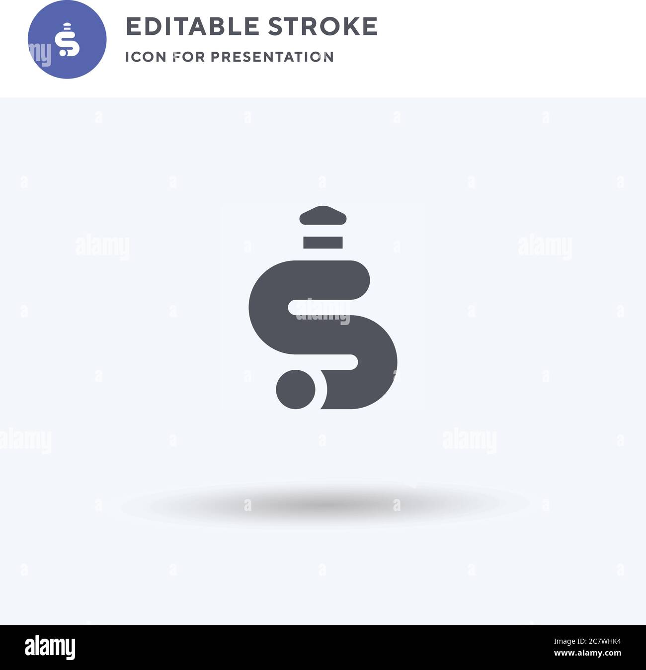 Slides icon vector, filled flat sign, solid pictogram isolated on white ...