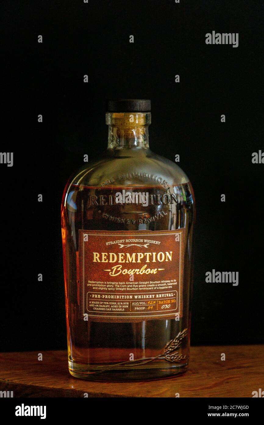 Redemption Bourbon Whiskey Stock Photo - Alamy