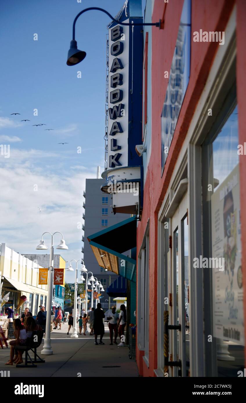 Carolina Beach Arcade Building on the Historic Boardwalk, North ...