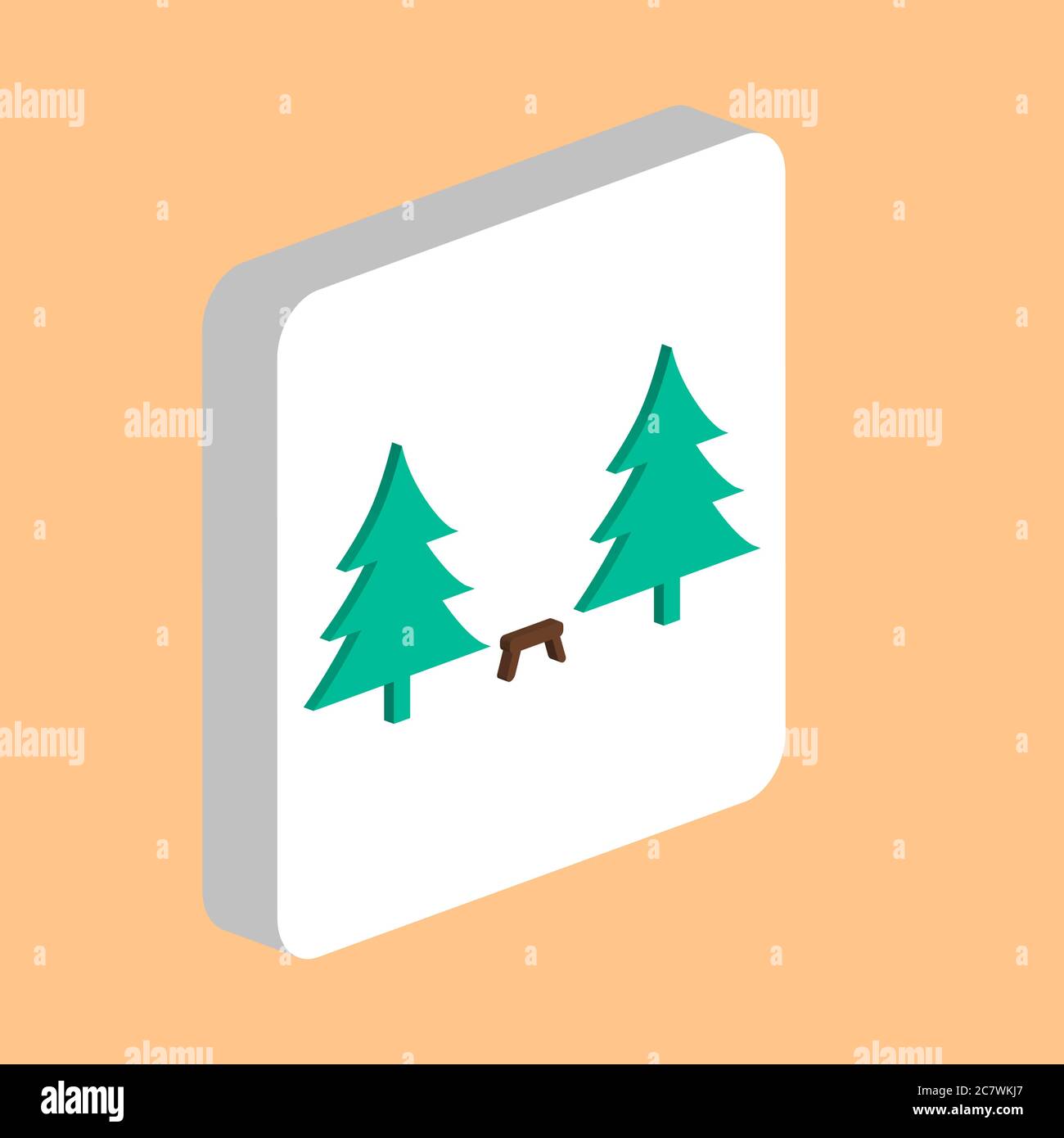 Camping Simple vector icon. Illustration symbol design template for web ...