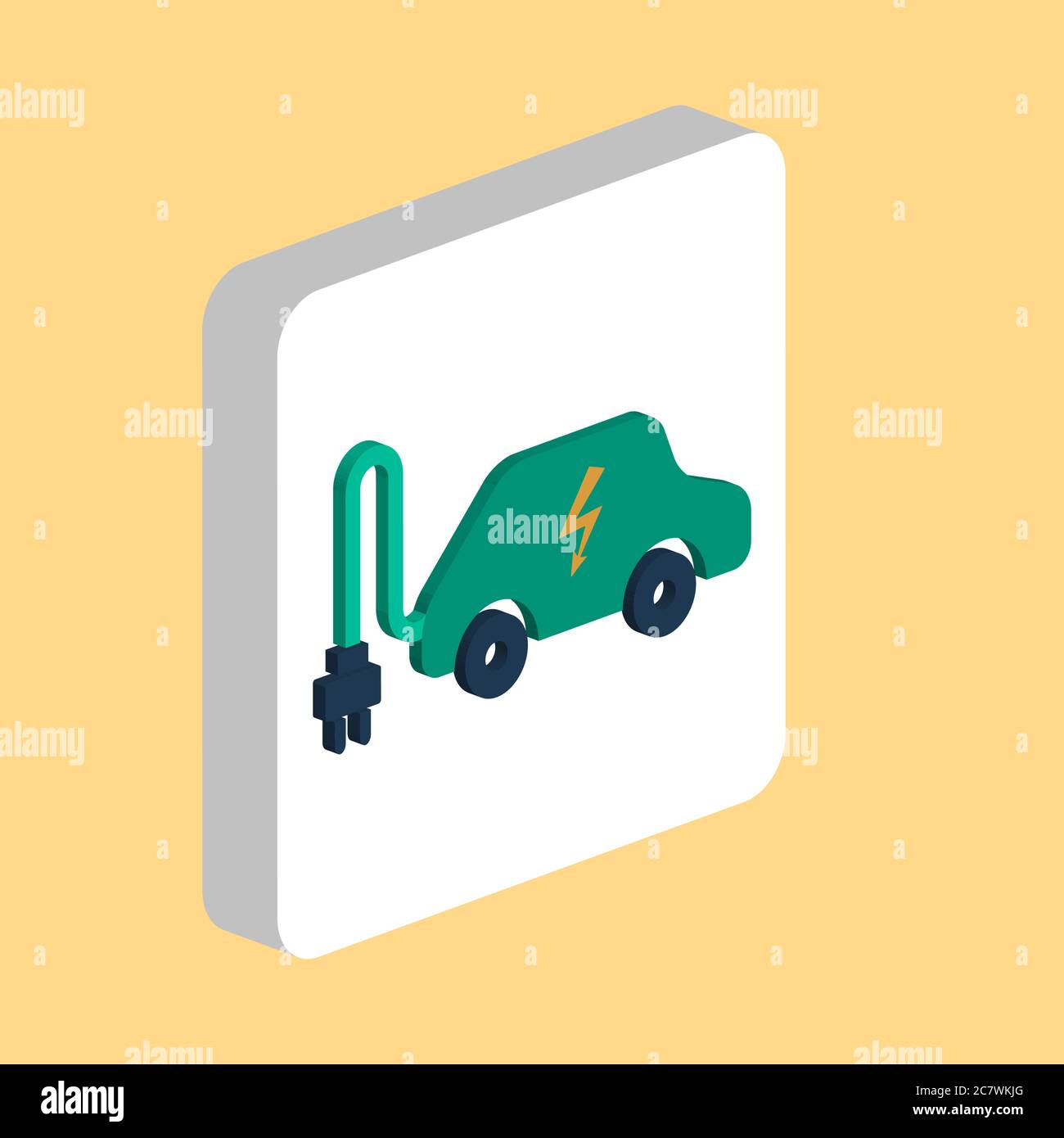 Electric Car Simple Vector Icon Illustration Symbol Design Template For Web Mobile Ui Element