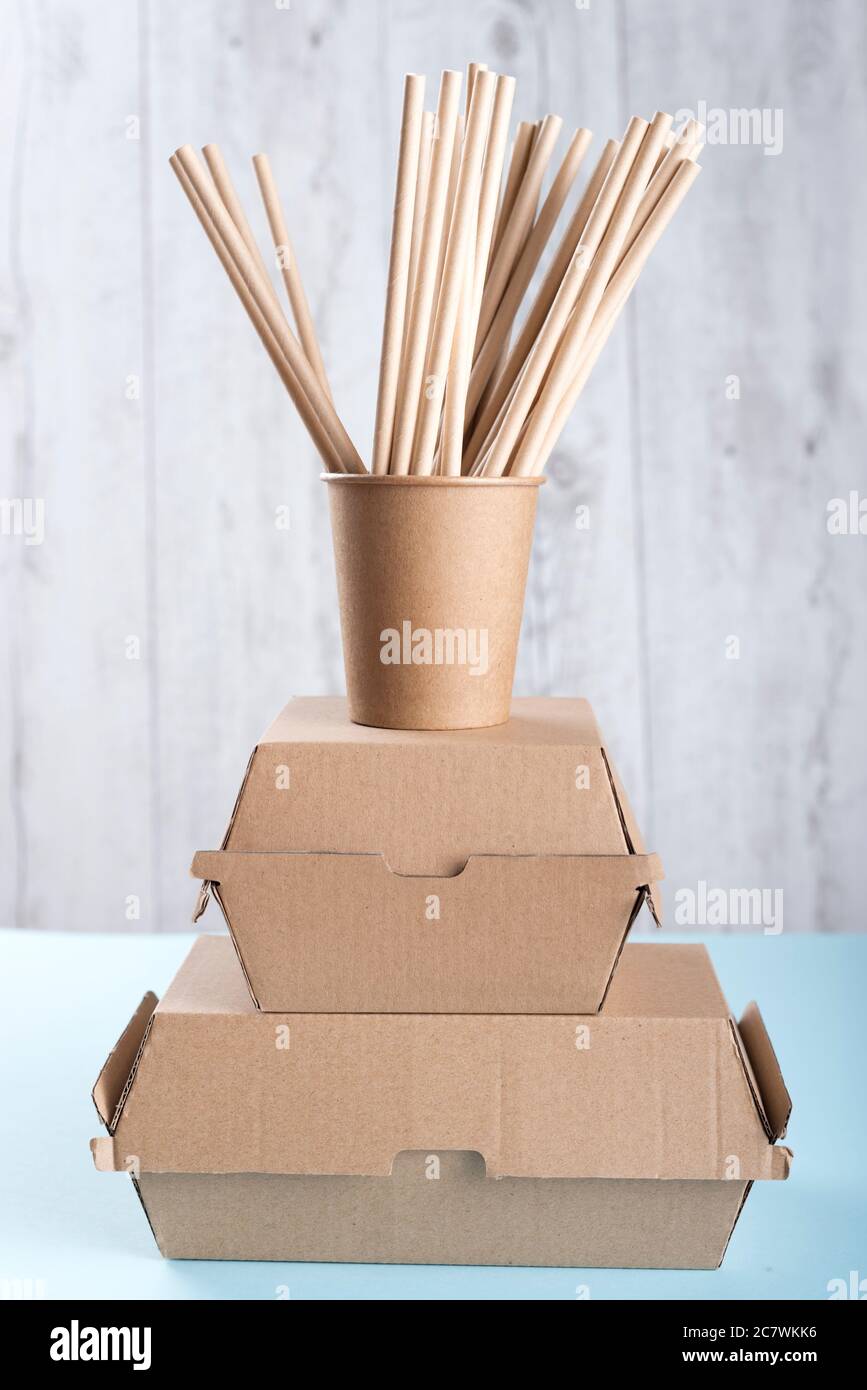 Empty burger boxes hi-res stock photography and images - Alamy