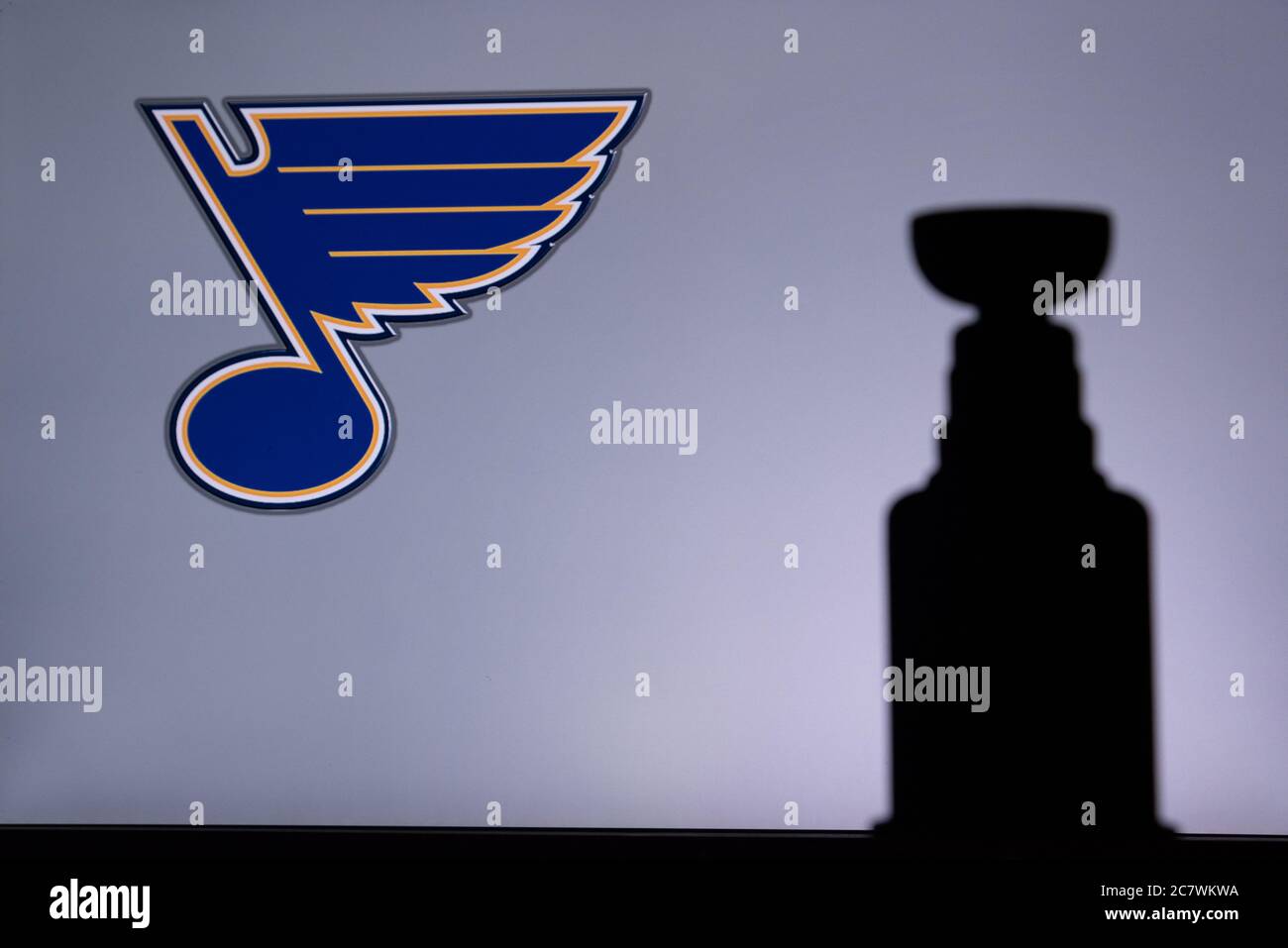 Stanley Cup Champion St. Louis Blues head coach Craig Berube (left) and ...