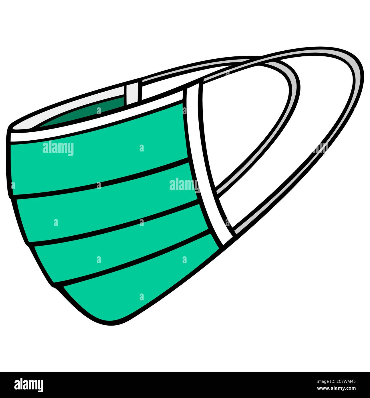 Face mask precaution Stock Vector Images - Alamy