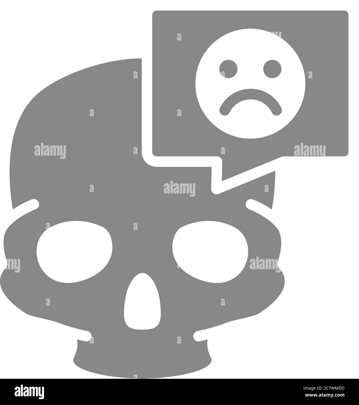 Sad Face Cartoon Bone