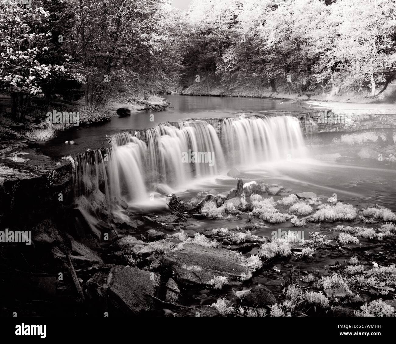 Famous waterfall in Estonia. Keila-Joa Schloss Fall Stock Photo - Alamy
