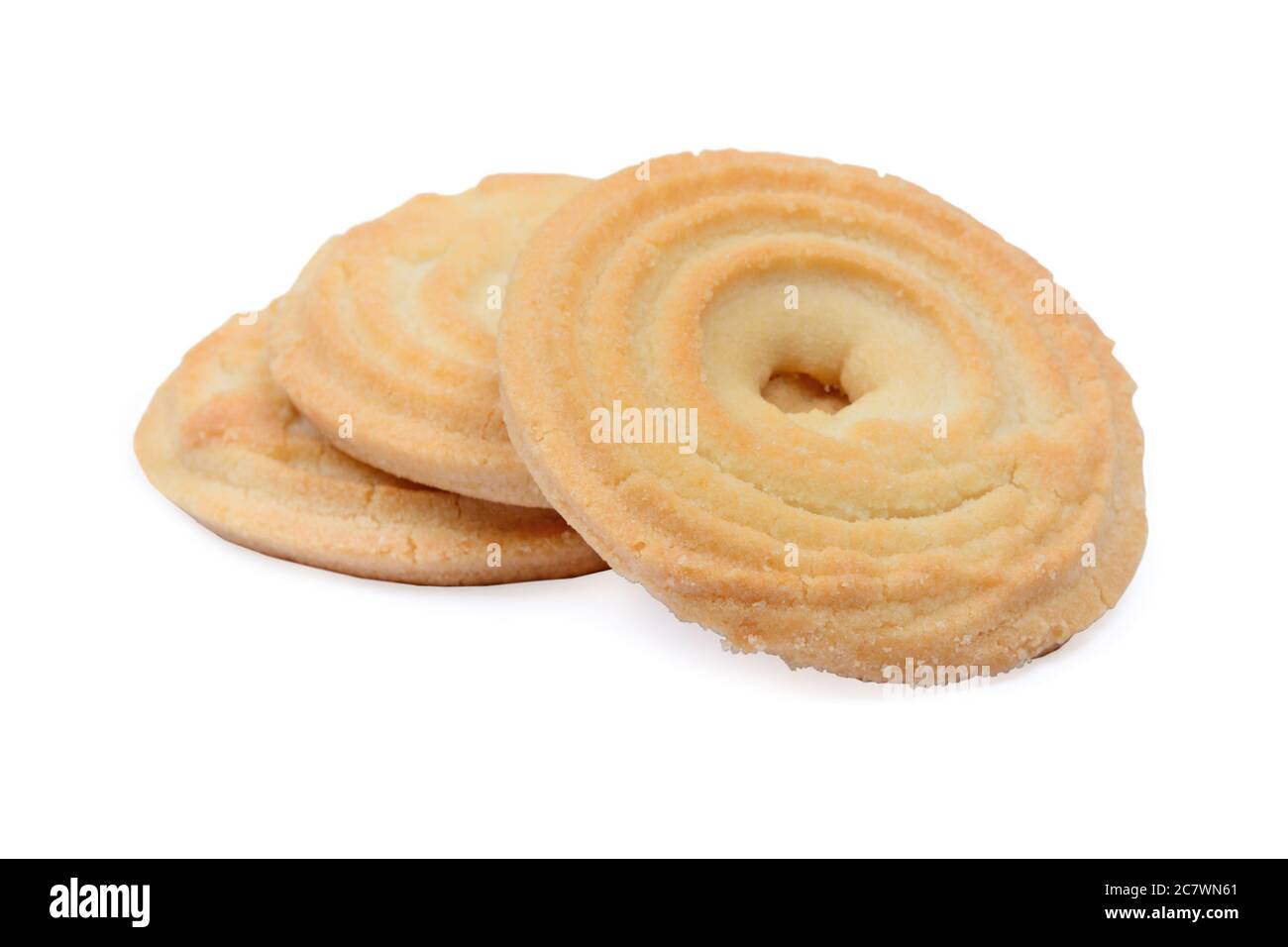 Isolated biscuits rings on a white background Stock Photo - Alamy