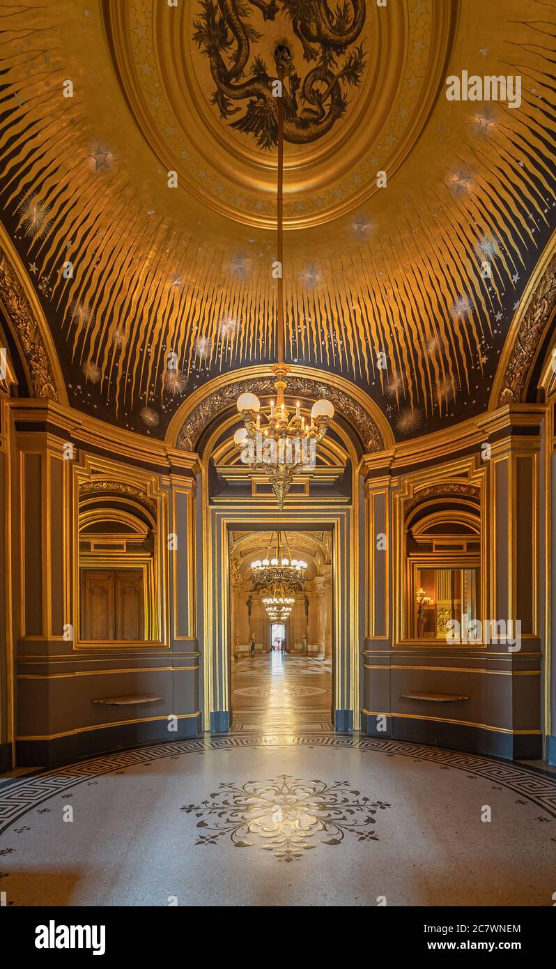 Paris, France - 06 19 2020: View inside Paris Opera Garnier Stock Photo ...