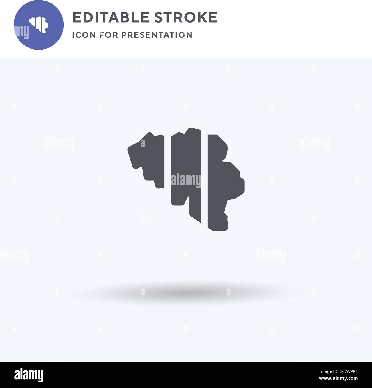 Belgium icon vector, filled flat sign, solid pictogram isolated on ...