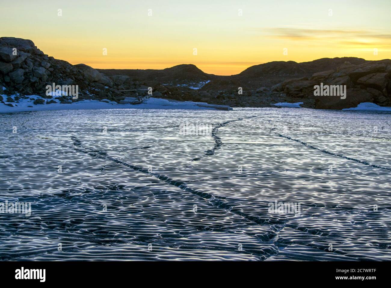 the harsh nature and landscapes of Antarctica. The ocean, icebergs and ...