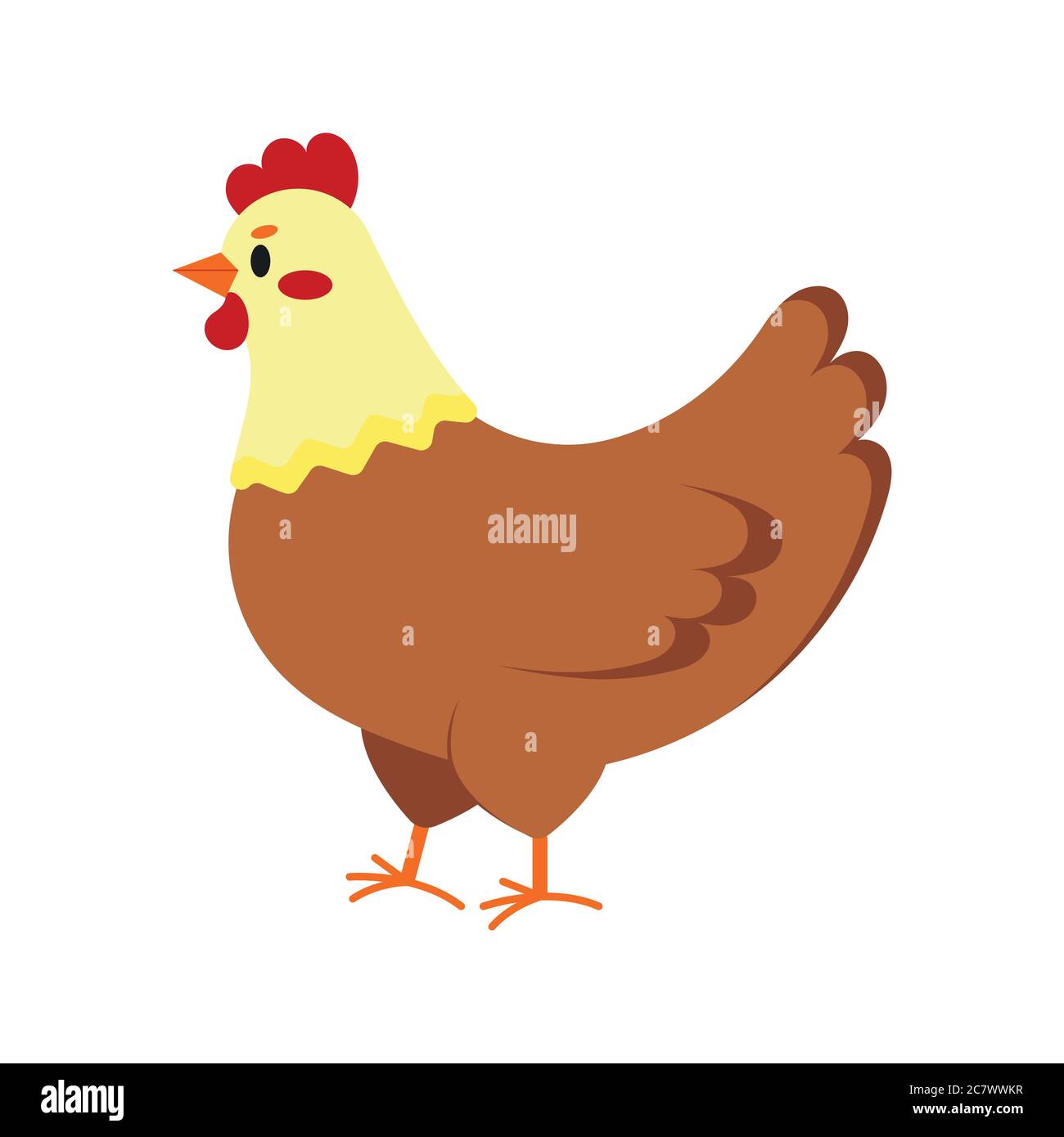 Hen bird isolated on white background Stock Vector Image & Art - Alamy
