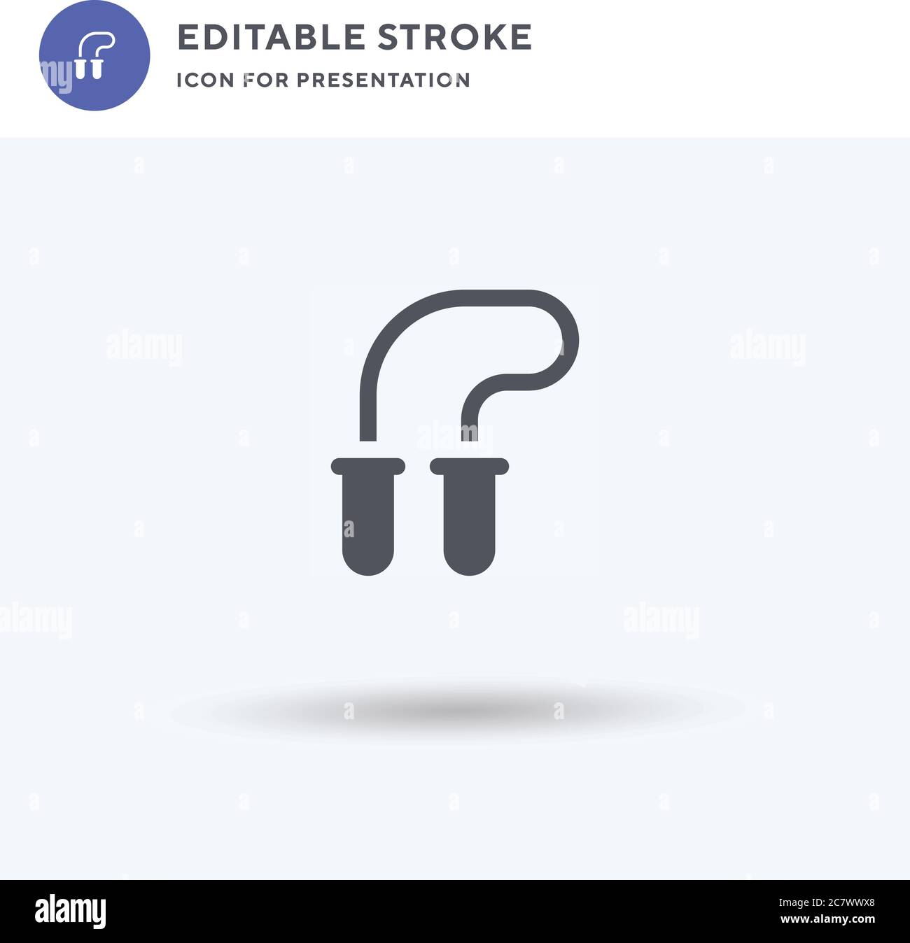 Skip Rope icon vector, filled flat sign, solid pictogram isolated on ...