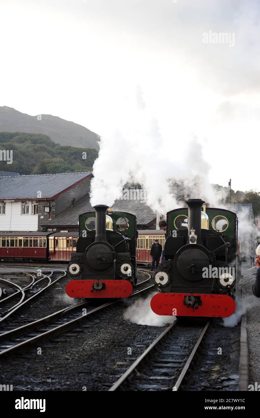 Ffestiniog railway steam locomotive blanche hi-res stock photography ...