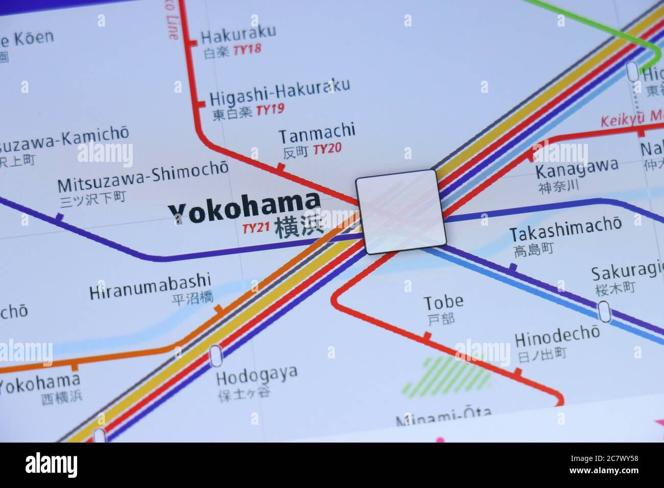 Map Of Yokohama High Resolution Stock Photography and Images - Alamy