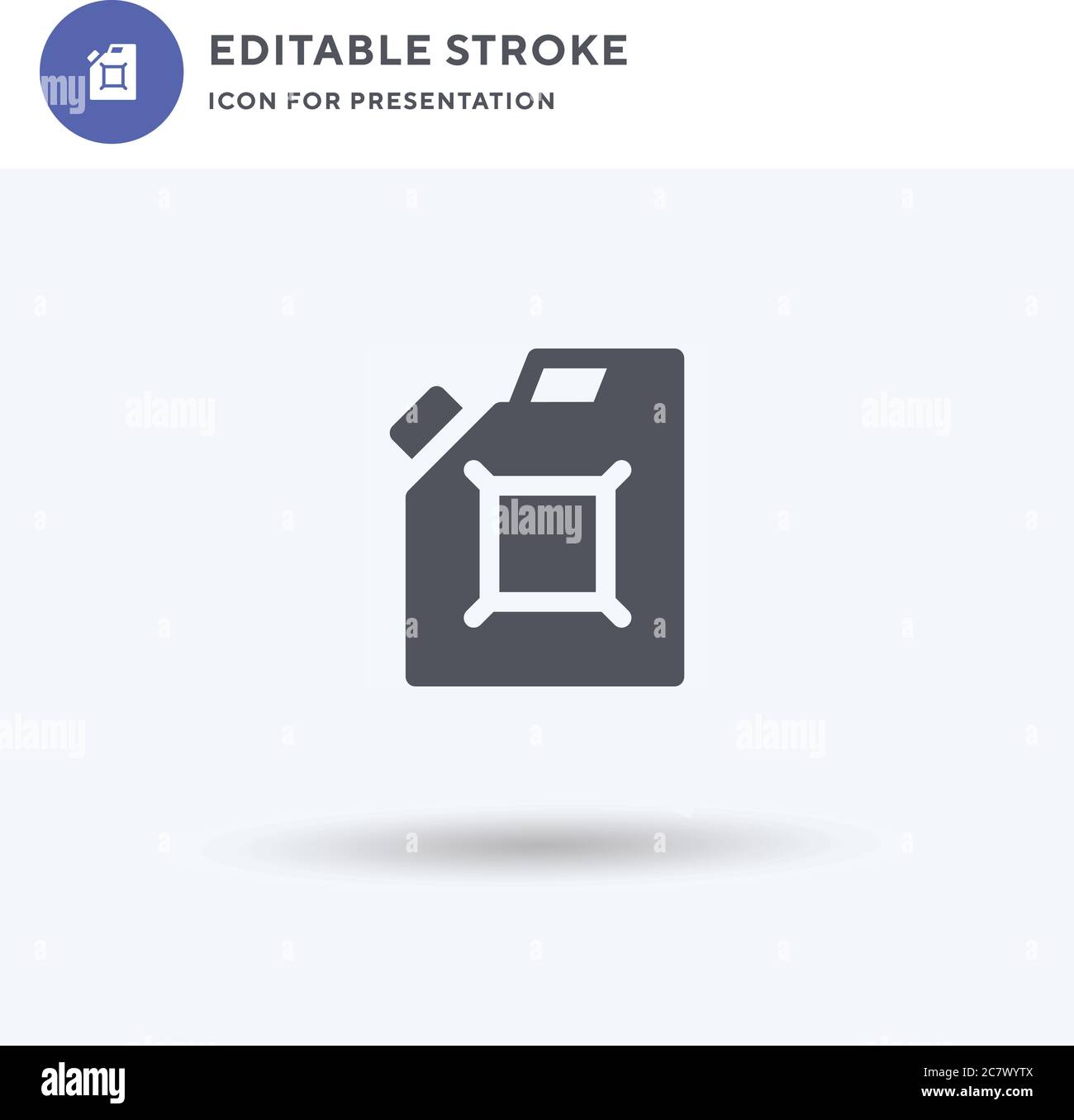 Jerrycan icon vector, filled flat sign, solid pictogram isolated on ...