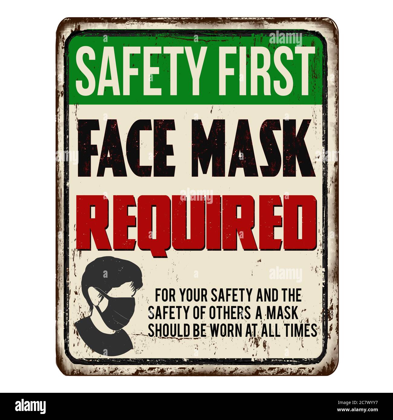 Face mask required safety first hi-res stock photography and images - Alamy
