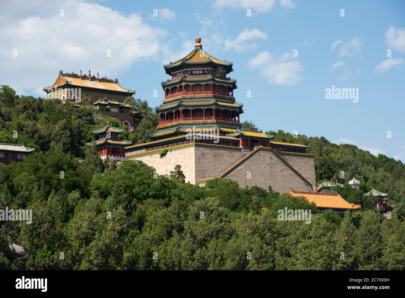 A stunning emperor temple in the rain forests Stock Photo - Alamy