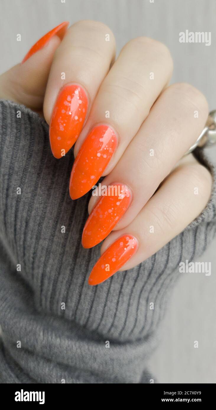 Woman Long Fingernails High Resolution Stock Photography and Images - Alamy