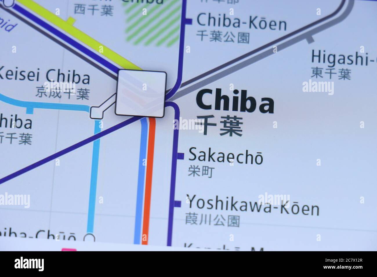 Map of chiba hi-res stock photography and images - Alamy