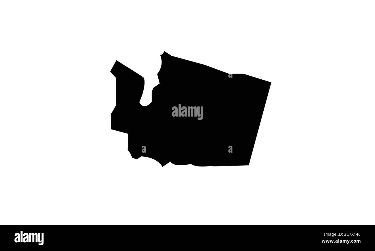 Washington map state vector illustration Stock Vector Image & Art - Alamy
